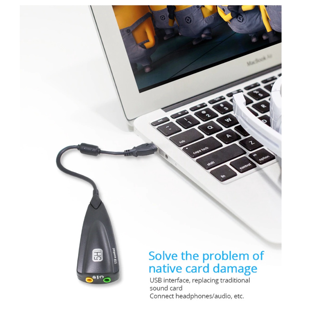 USB SOUND ซาวด์การ์ด การ์ดเสียง ยูเอสบี ใช้งานง่ายสะดวก ไม่ต้องติดตั้ง ...