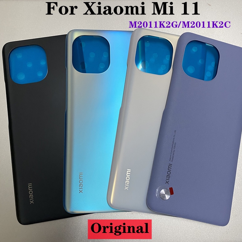 ฝาครอบแบตเตอรี่กระจกด้านหลัง พร้อมกาว สําหรับ Xiaomi Mi 11 5G Xiaomi ...
