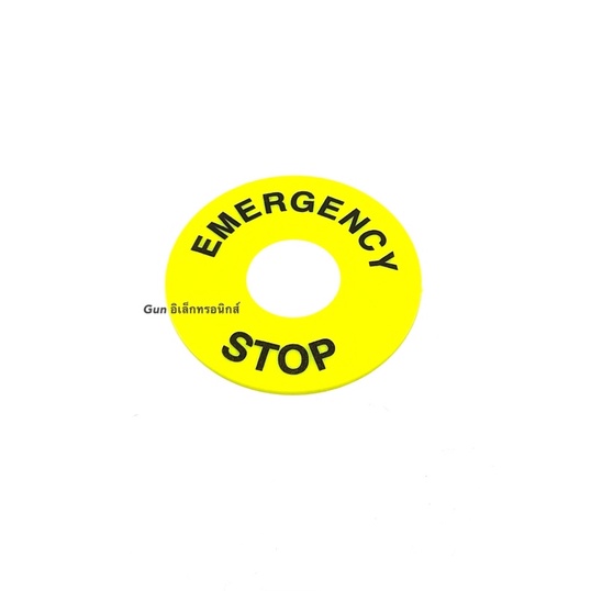 EMERGENCY STOP (Name Plate) เนมเพลทขนาดรู 22มิล 16มิล | Shopee Thailand
