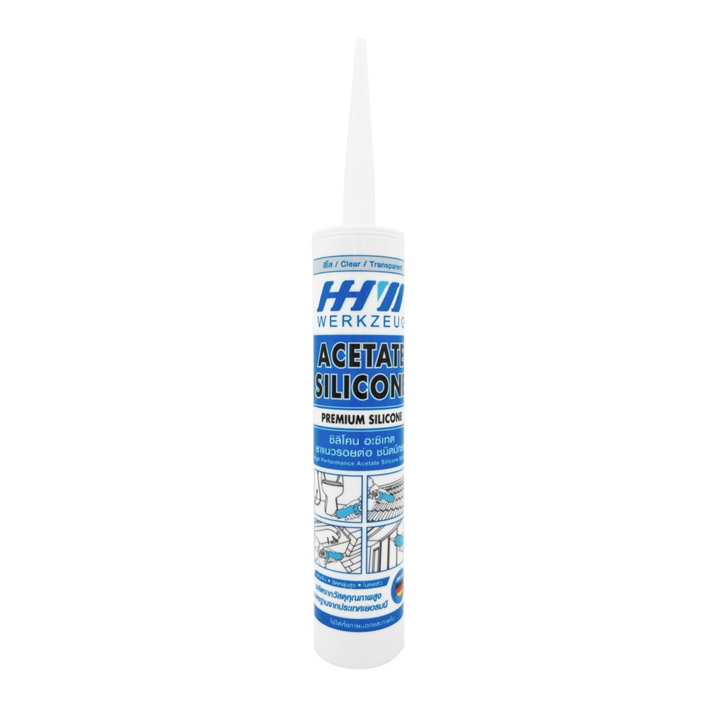 ซิลิโคนซีลแลนท์ ชนิดมีกรด / HHW PREMIUM ACETATE SILICONE SEALANT ...