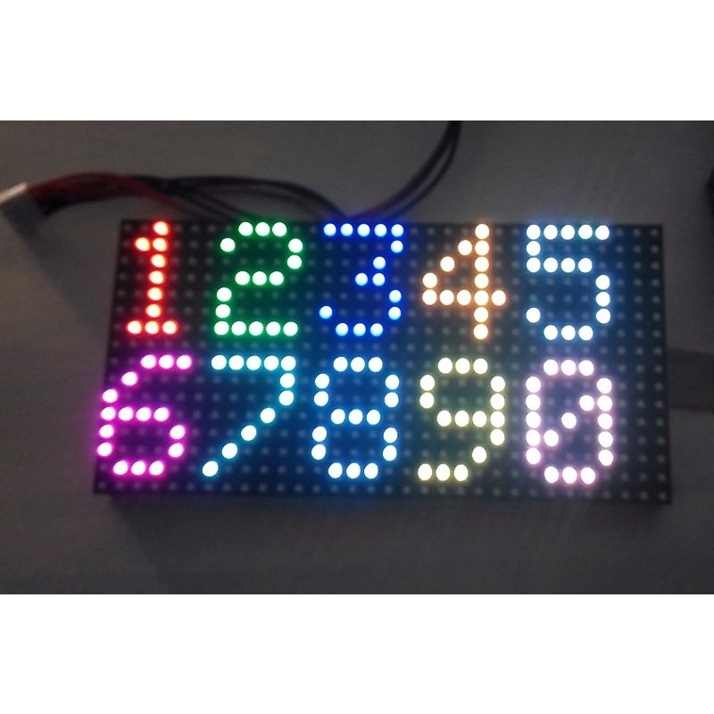 Elecrow 16x32 RGB LED matrix panel with Arduino driver shield, with RTC ...