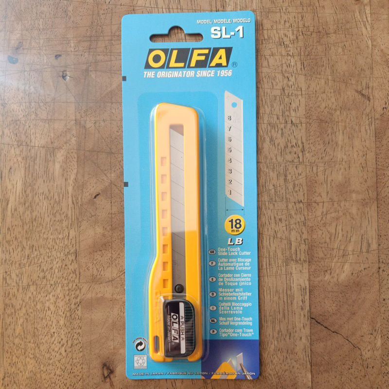 มีดคัตเตอร์ OLFA รุ่น SL-1 ใหญ่ จับกระชับมือ ทนทาน คม | Shopee Thailand
