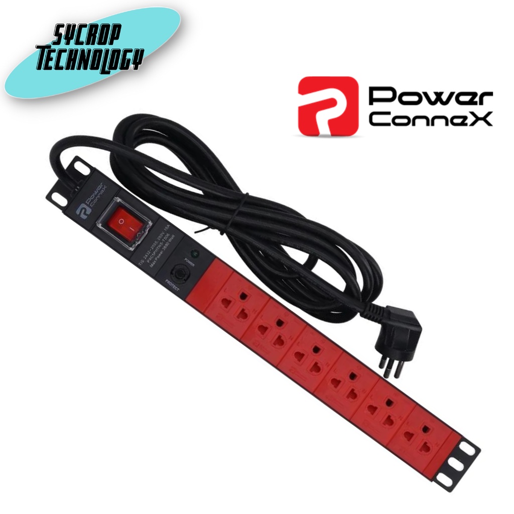 รางปลั๊กไฟ 6 ช่อง PowerConneX ยาว 3 เมตร (PCX-PXC5PHTNS-TS06) ประกันศูนย์ เช็คสินค้าก่อนสั่งซื้อ ...