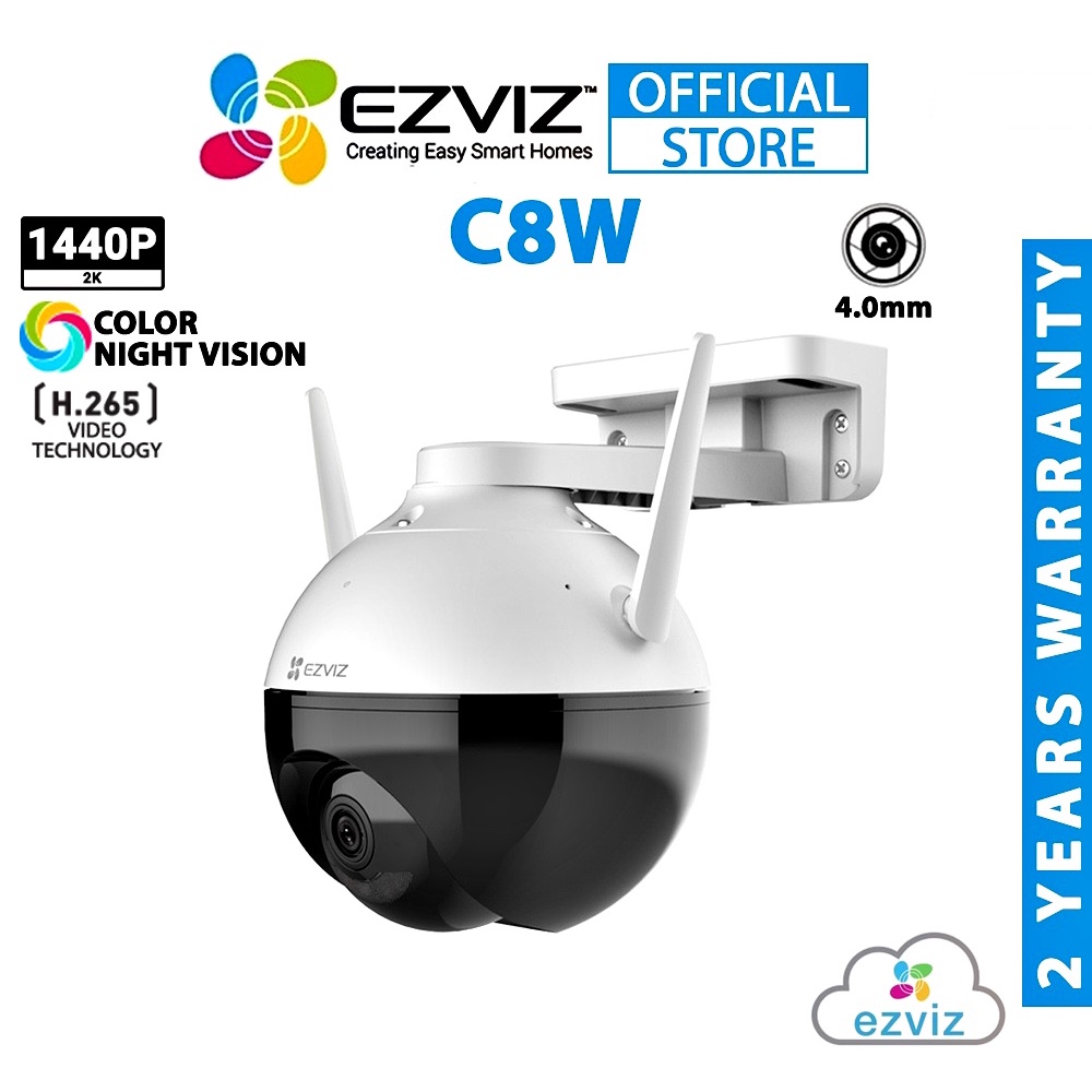 🔥โปรแรง ส่งฟรี🔥⚡️กล้องวงจรปิดไร้สาย⚡️EZVIZ รุ่น C8W 4MP PT Wi-Fi Camera ...