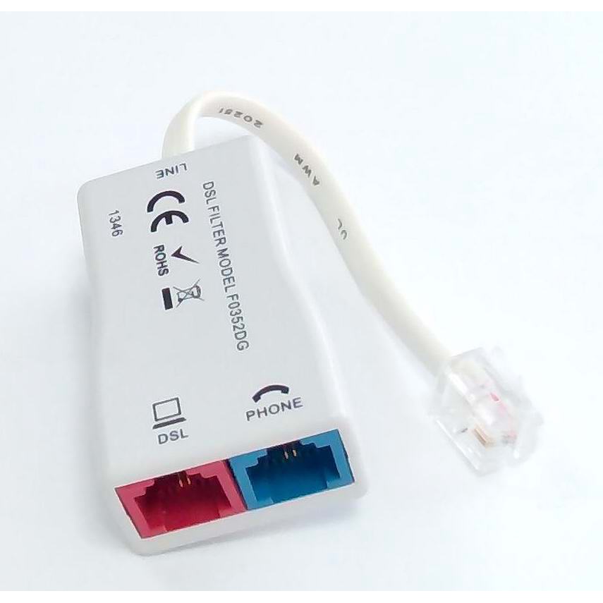 DSL Filter Model F0352DG กล่องแยกสัญญาณอินเตอร์เน็ตและโทรศัพท์ ...