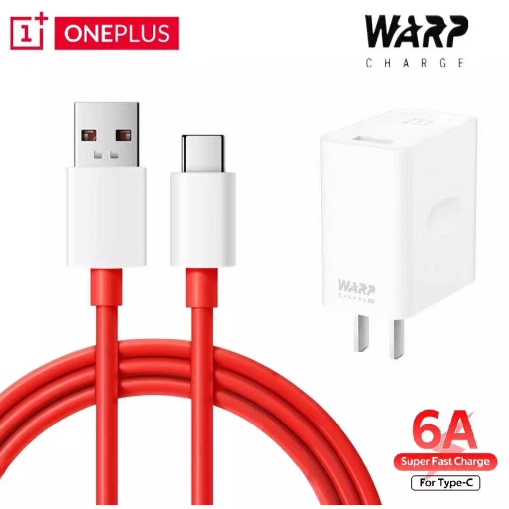 สายชาร์จ หัวชาร์จ 6A 30W OnePlus USB Type-C Dash Charge, Warp Charge รุ่นOneplus 3/5/5T/6/6T/7 ...
