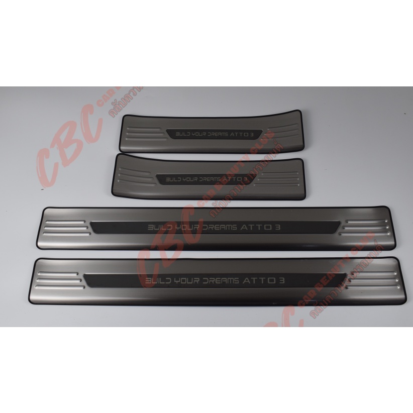 สำหรับ BYD ATTO 3 Welcome Pedal Trim, Dolphin Sills Strip ป้องกันตกแต่ง ...