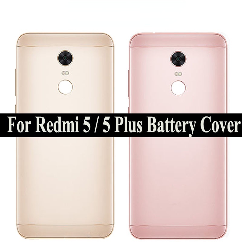 สําหรับ Xiaomi Redmi 5 Plus ฝาหลังด้านหลังแบตเตอรี่ประตูสําหรับ Xiaomi ...