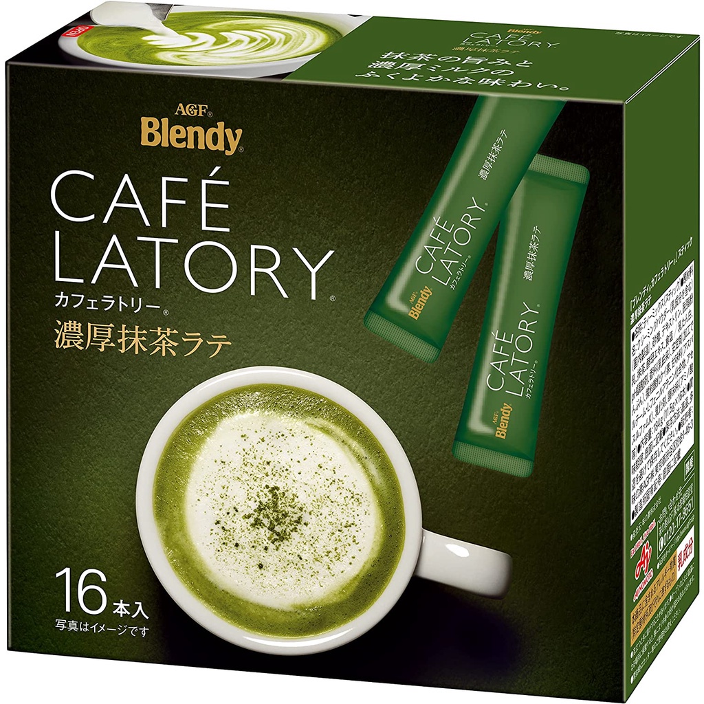AGF [Blendy CAFE LATORY] Matcha Stick / Thick Matcha Latte / 16 sticks ...
