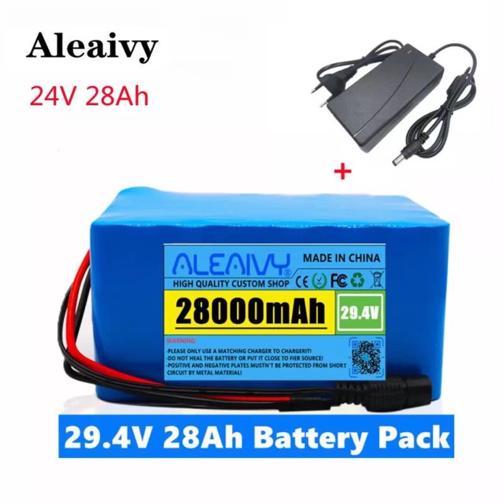 แบตเตอรี่ 24V 30Ah 7S3P 18650 Liion Battery Pack 29.4V 30000mAh ...
