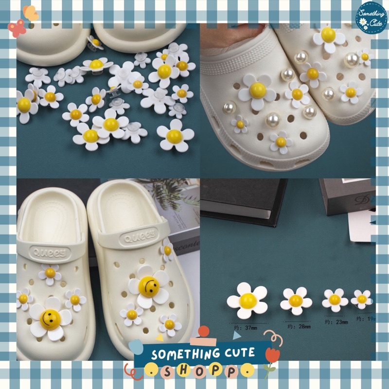 🌼 Jibbitz : Flowers Set จิบบิทติดรองท้าเซตดอกไม้ *ไม่รวมรองเท้า*ส่งจาก ...