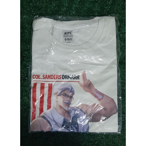 นักล่ารางวัลสะสมไอเท็ม KFCxROV เสื้อยืด KFC X ROV : free size,หมอนไก่ ...