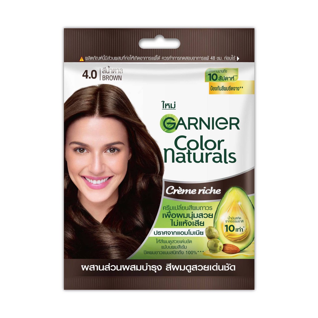 (มี 6 สี) NEW! GARNIER Color Naturals การ์นิเย่ คัลเลอร์ แนทเชอรัลส์ ...