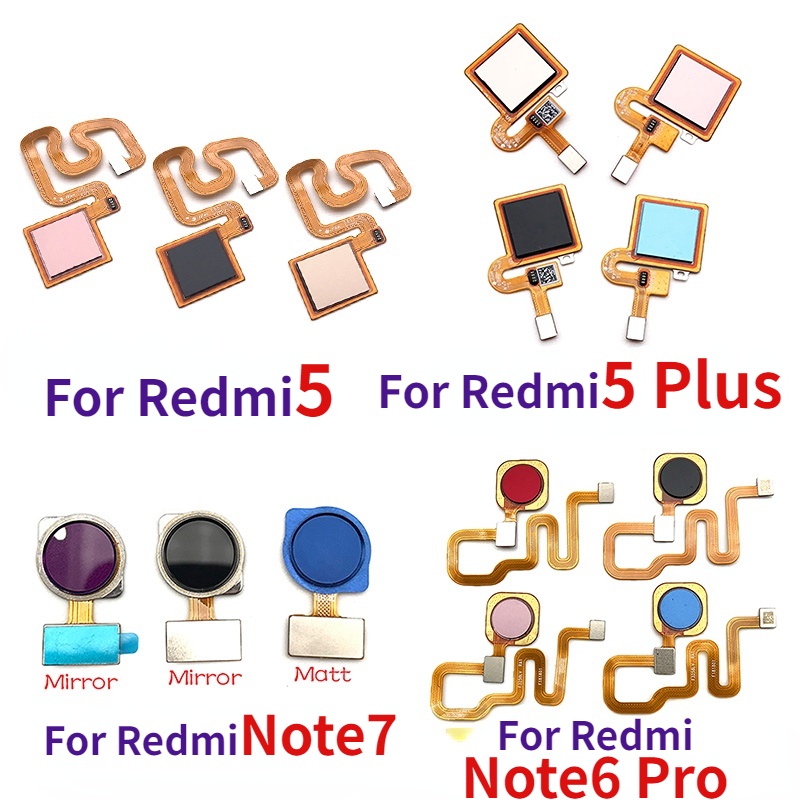เซนเซอร์ลายนิ้วมือ สําหรับ Xiaomi Redmi Note 6 7 Pro / Redmi 5 Plus ...