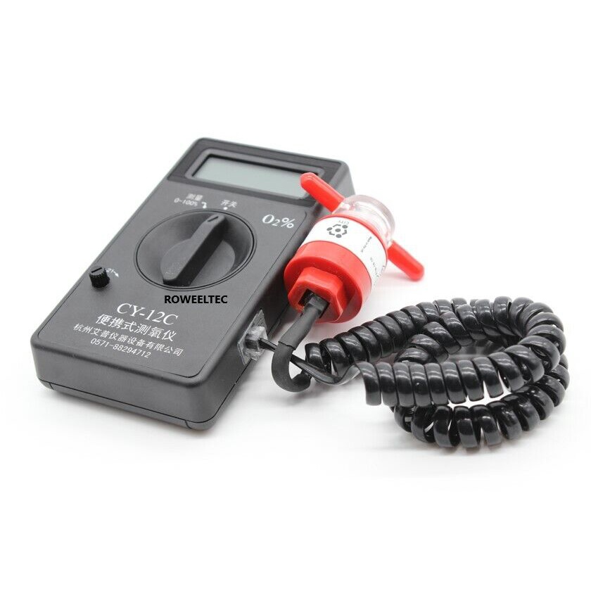 CY-12C Portable O2 Oxygen Concentration Content Tester Meter Detector ...