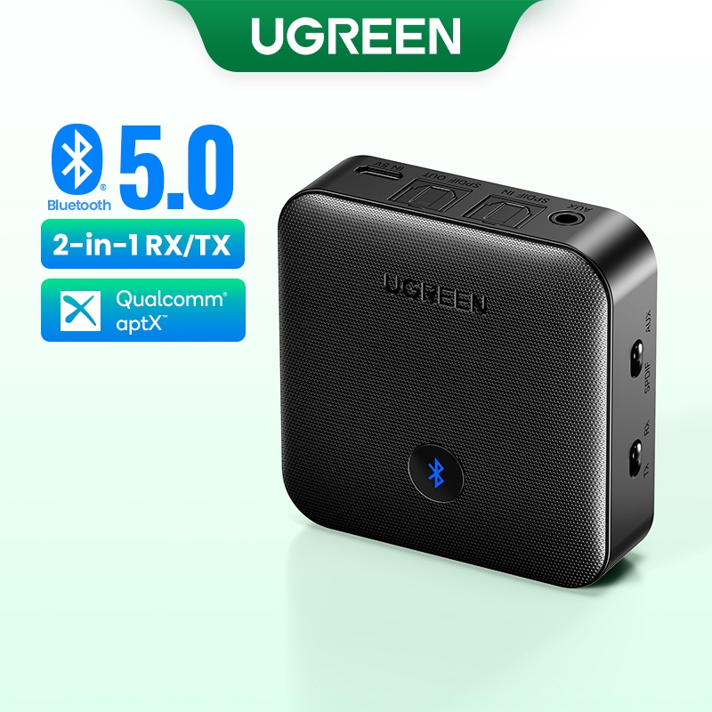 UGREEN เครื่องรับสัญญาณบลูทูธ 5.0 Aptx Hd 3.5 Spdif สำหรับทีวี หูฟัง ...