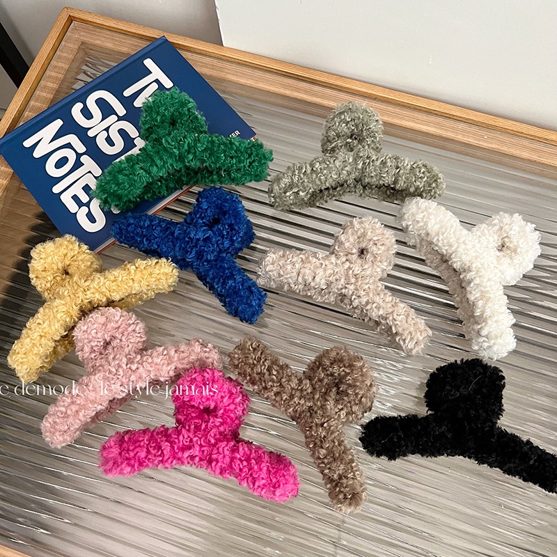 กิ๊บหนีบผม AC245 Teddy bear ขนนุ่มมาก กิ๊บติดผม สไตล์เกาหลี กิ๊บเกาหลี ...