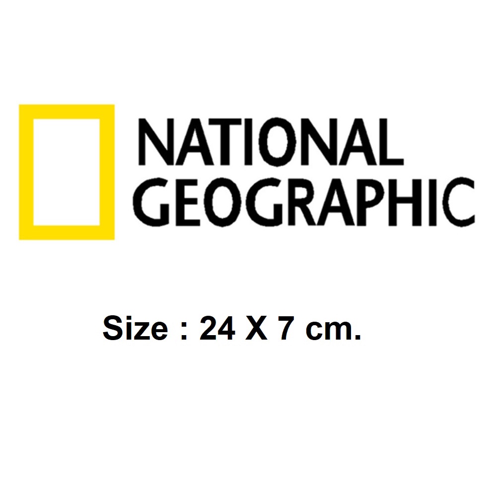 สติ๊กเกอร์ National Geographic Sticker สะท้อนแสง ขนาด 24 X 7 ซม. สติกเก ...