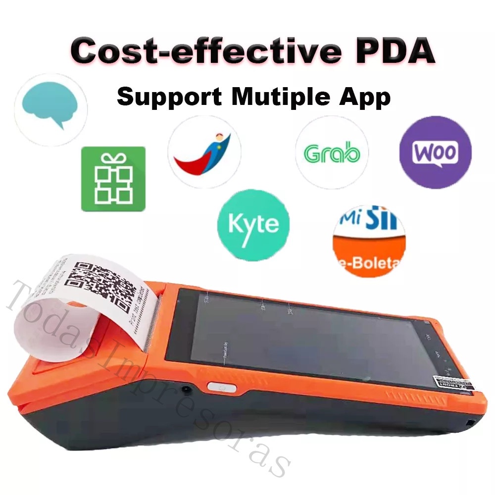Portable Handheld POS PDA Terminal Thernal Printer 3G Internet with GPS ...