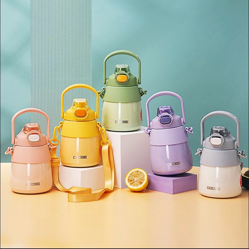 DODGE Big Belly ขนาด 900ML/30oz สแตนเลส 316 รุ่น 2 หัว มีสายสะพาย | Shopee Thailand