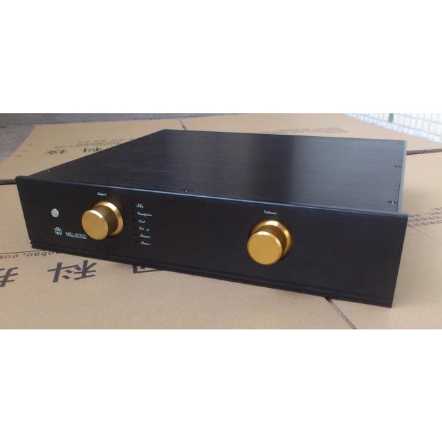 DIY AMP case 430*90*360mm Black All aluminum amplifier chassis /DIY Pre ...