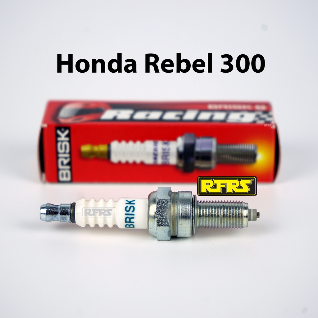 หัวเทียน BRISK PREMIUM ZS ไร้เขี้ยว Honda Rebel 300 Spark Plug (SZ21RA ...
