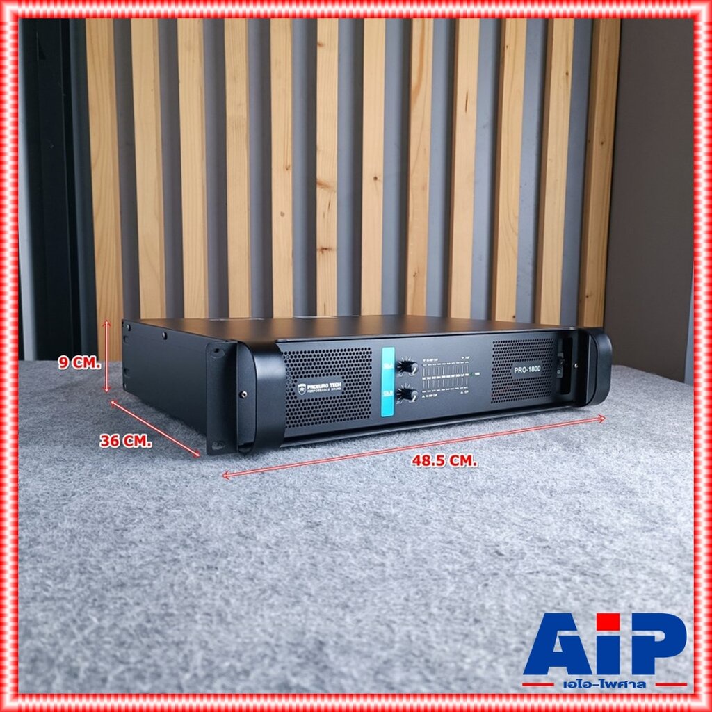 PROEUROTECH PRO1800 POWERAMP โปรยูโรเทค โปร 1800 ขยาย เพาเวอร์ เครื่องขยายเสียง แอมป์ โปรยูโร ...