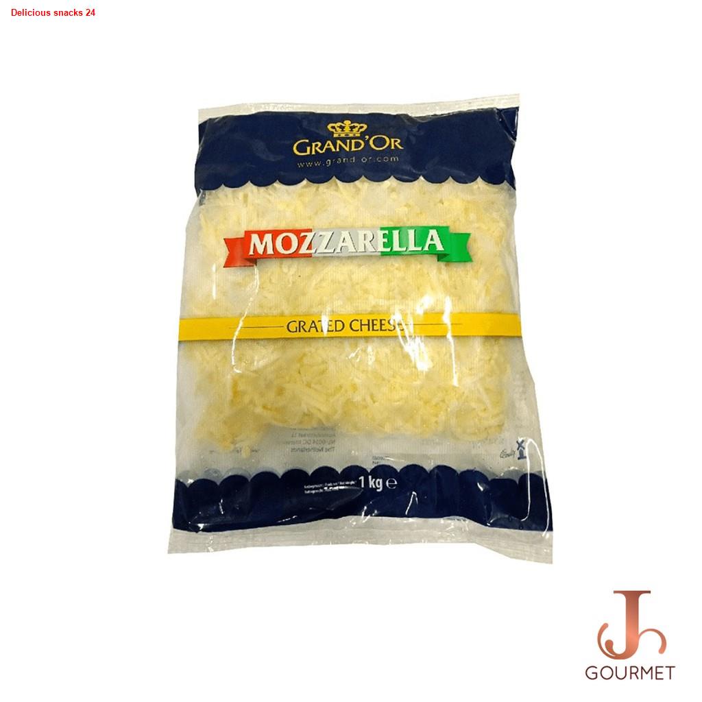 ส้นสูงนำเข้า! Grand'Or มอสซาเรลล่าชีส 100% 1kg | Grated Mozzarella ...