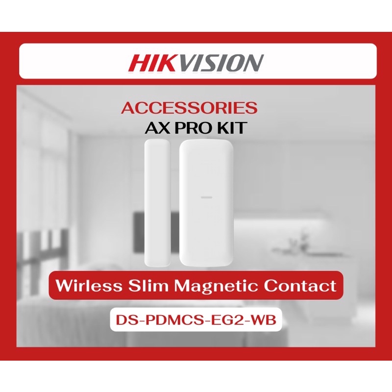 Hikvision Wireless Slim Magnet Detector เครื่องตรวจจับแม่เหล็กไร้สายแบบ ...