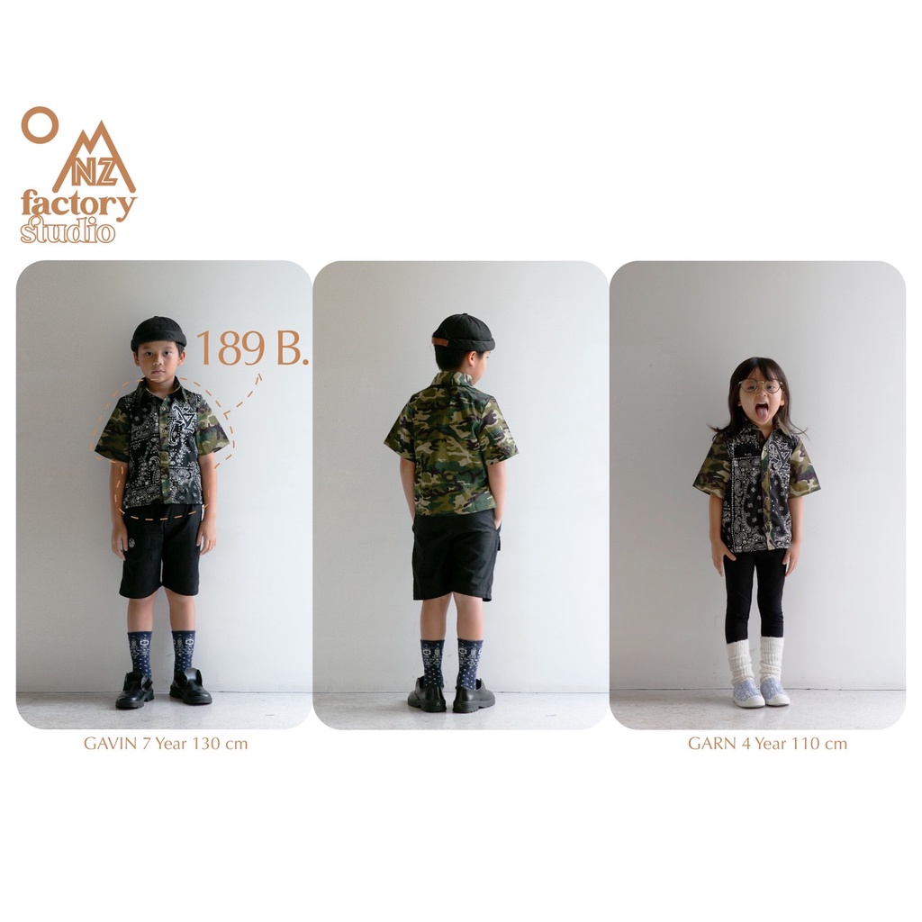 (NZ002) เสื้อทหารเด็ก เสื้อทหารแขนสั้น ชุดทหารเด็ก งานในไทย ผ้าดี นิ่มใส่สบาย เด็กๆไม่ร้อน พร้อม ...