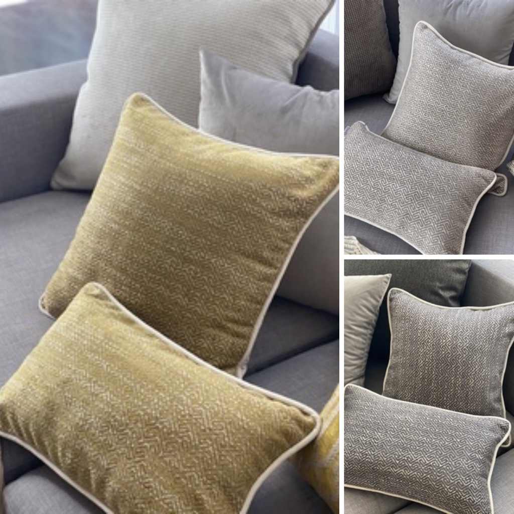 PUSANI - หมอนอิงลาย Aya เรียบหรู พร้อมกุ๊นขอบ ขนาด 45x45 cm, 50x50 cm ...