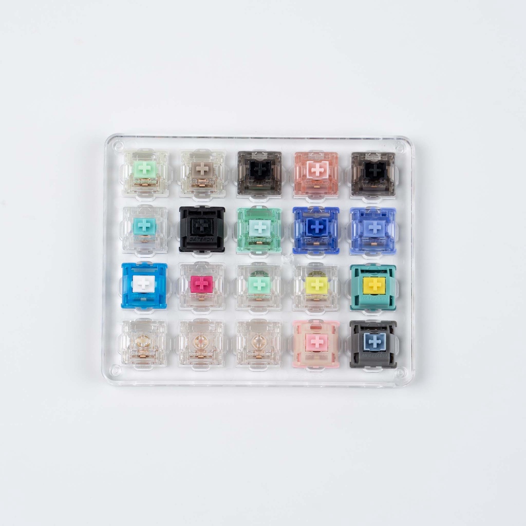 Gateron Switch Tester 20 ปุ่ม Mechanical Switch Tester พร้อมฝาครอบอะคร ...
