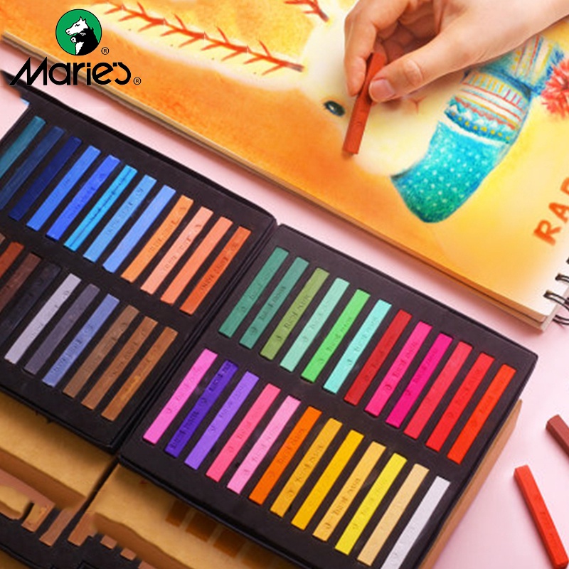 Marie's Dry Masters Pastel Stick Crayons 12/24/36/48 สีศิลปะจิตรกรรมชุด ...