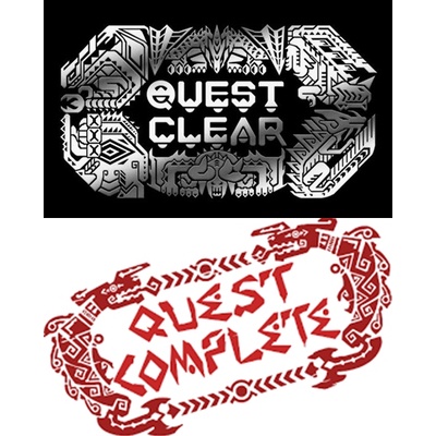 Monster Hunter "QUEST CLEAR & QUEST COMPLETE" สติ๊กเกอร์แพ็ค | Shopee ...