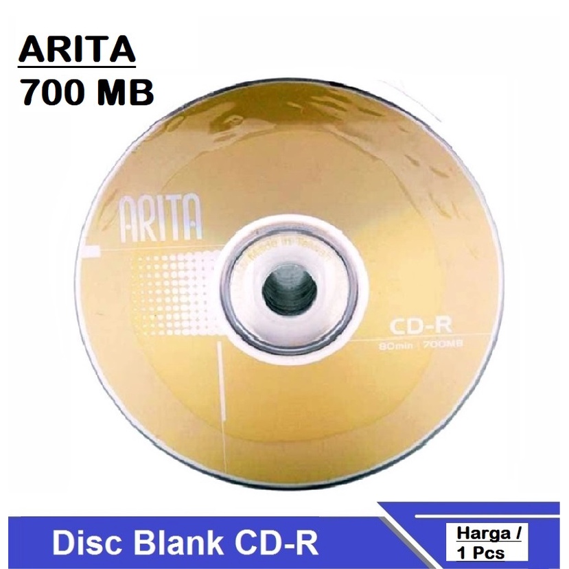 Cd-r Arita 700 MB | ซีดีเปล่า | ซีดีอริต้า | Cdr Arita ความจุ 80 นาที สีทอง | แผ่นคอมแพค ...