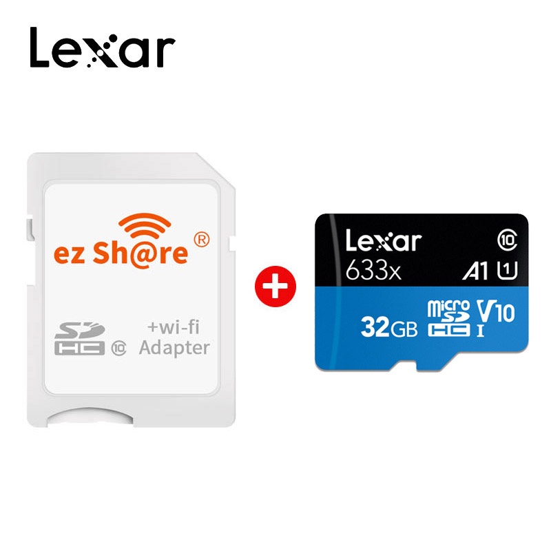 Ezshare การ์ด WIFI SD ไร้สาย พร้อมการ์ด Micro SD 32GB Class10 64GB 256GB 128GB TF การ์ดหน่วย ...