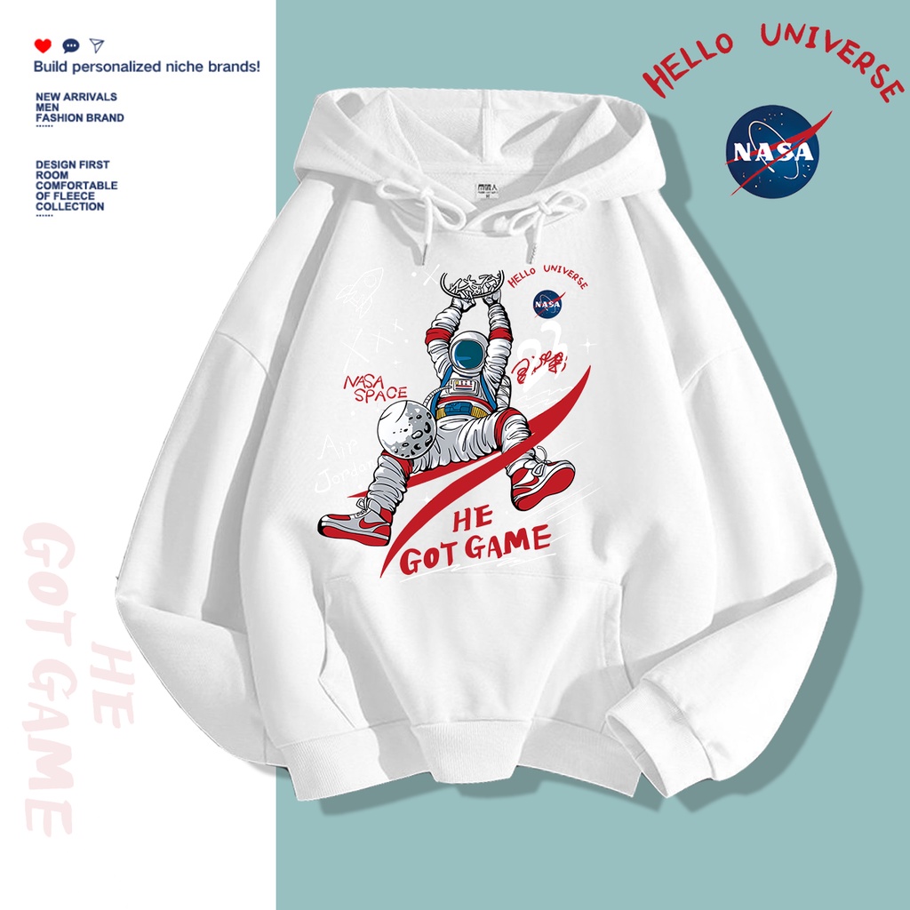 L351 เสื้อฮู้ดแขนยาวใส่ได้ทั้งชายและหญิง เสื้อแฟชั่นลายการ์ตูนน่ารัก | Shopee Thailand