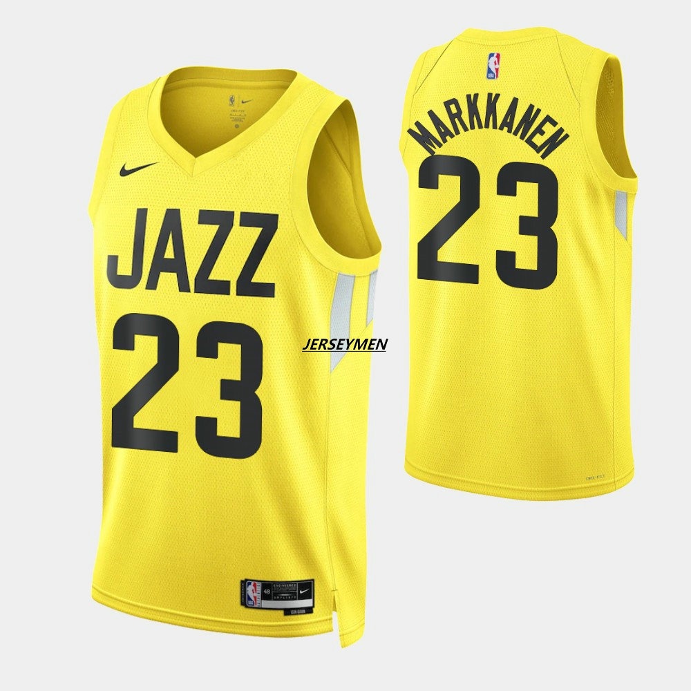 เสื้อกีฬาบาสเก็ตบอล ลายทีม NBA Utah Jazz 23 Lauri Markkanen 2022-23 ...