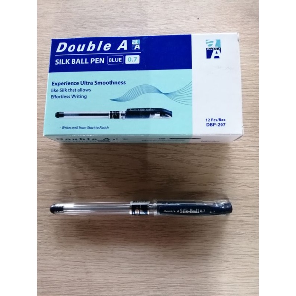 ปากกา Double A SILK BALL PEN DBP-207 หมึกสีน้ำเงิน 0.7 มม. | Shopee ...