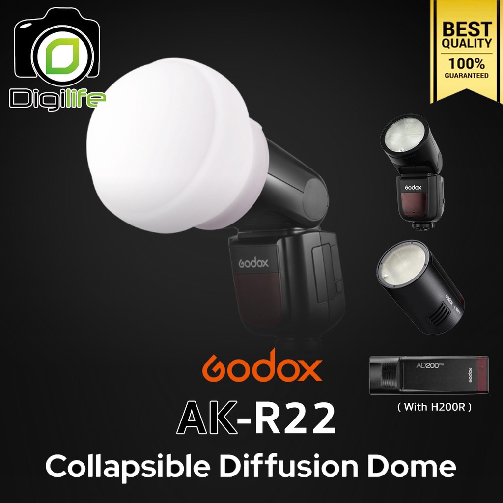 Godox Softbox AK-R22 Collapsible Diffusion Dome Kit ซ๊อฟบ๊อกทรงกลมสำหรับ V1 , AD100Pro , AD200 ...