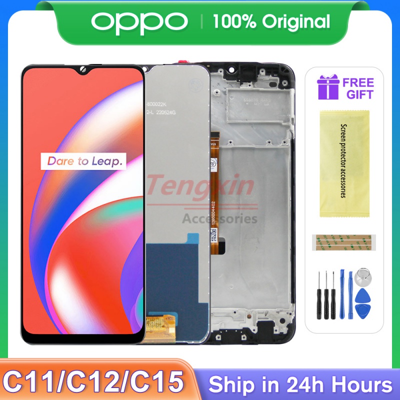 หน้าจอสัมผัส LCD 6.5 นิ้ว แบบเปลี่ยน พร้อมกรอบ สําหรับ Oppo Realme C11 ...