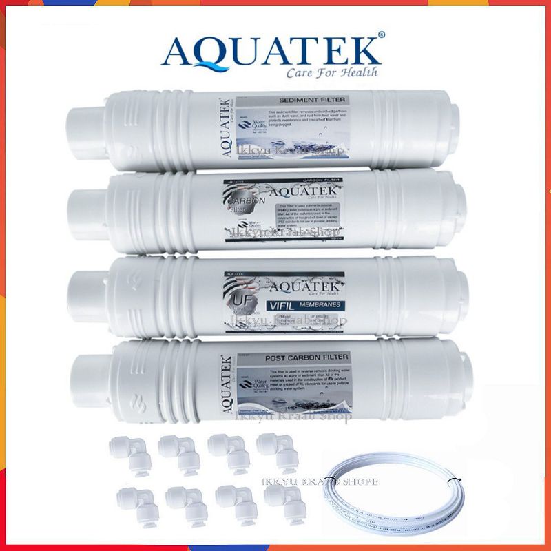 ชุดไส้กรอง Aquatek AM100 Inline 4-5 ขั้นตอน ฟรี สาย 3 เมตร ข้องอ 8 ชิ้น ...