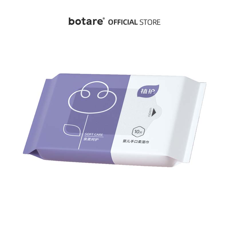 Botare ทิชชู่เปียกเด็ก 10 ชิ้น/ห่อ | Shopee Thailand