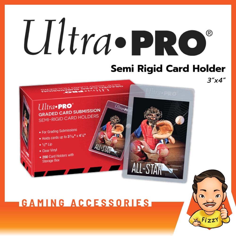 [FIZZY] Ultra Pro: Semi–Rigid 1/2" Lip Tall Sleeves [ซองพลาสติกแข็ง ...