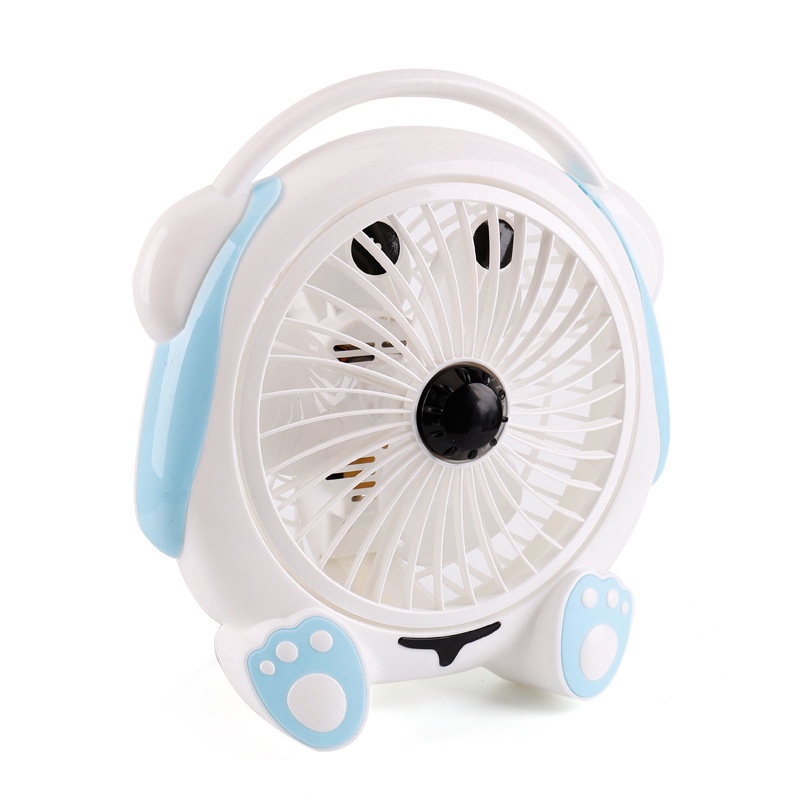 พัดลมตั้งโต๊ะลายการ์ตูน พัดลมลายสัตว์ พัดลมพกกพาขนาดเล็ก หน้ากว้าง 9 ...