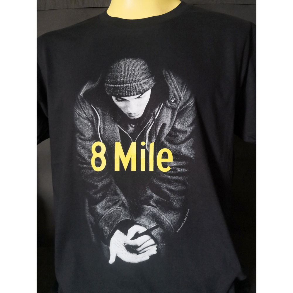 เสื้อยืดเสื้อวงนำเข้า Eminem 8 Mile Movie Film Slim Shady Hiphop Rapper ...