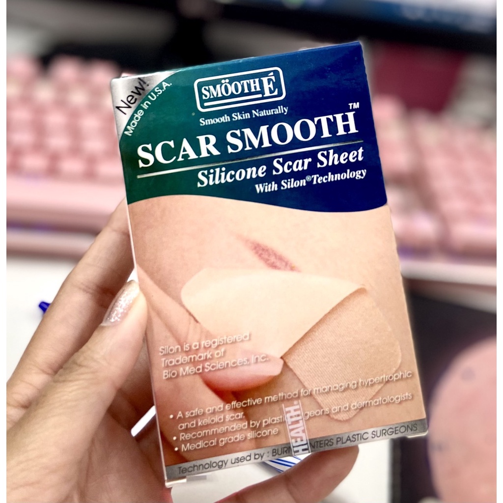 Smooth E Scar Smooth Silicone Scar Sheet 1 ชิ้น แผ่นแปะ รอยแผลเป็น ...