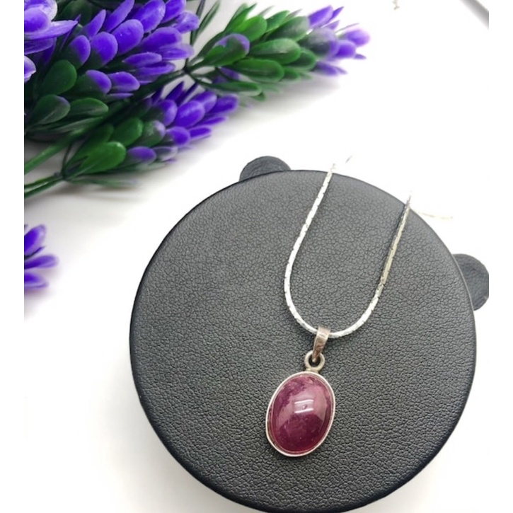 1Pc Natural Ruby Necklace Pendant / 15 mm genuine Ruby Pendant/ Africa ...