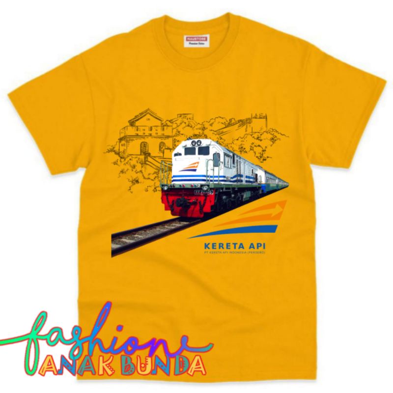 เสื้อยืด INDONESIAN KAI TRAIN CHILDRENS ใหม่ล่าสุด, PREMIUM MATERIAL ...