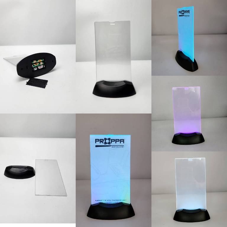 LED TABLE TENT ป้ายเมนู LED ป้ายสอดกระดาษ LED ป้ายสอดอะคริลิค ป้าย ...